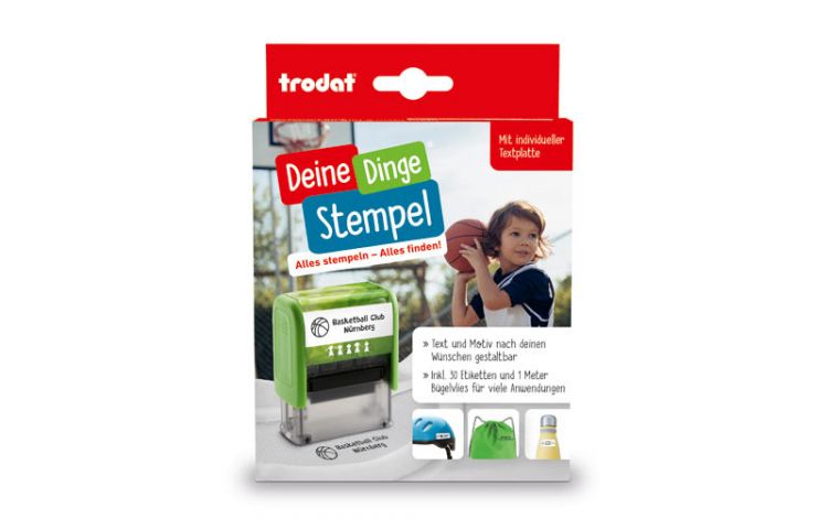 Deine Dinge Stempel mit Textplatte von Trodat