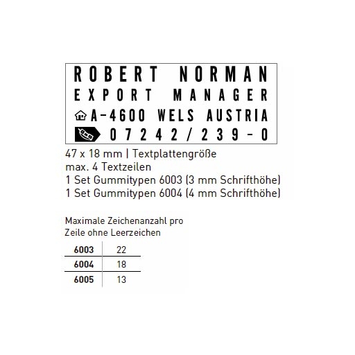 Trodat Printy 4912 Typomatic 46 x 17 mm Trodat Printy 4912 Typomatic 46 x 17 mm